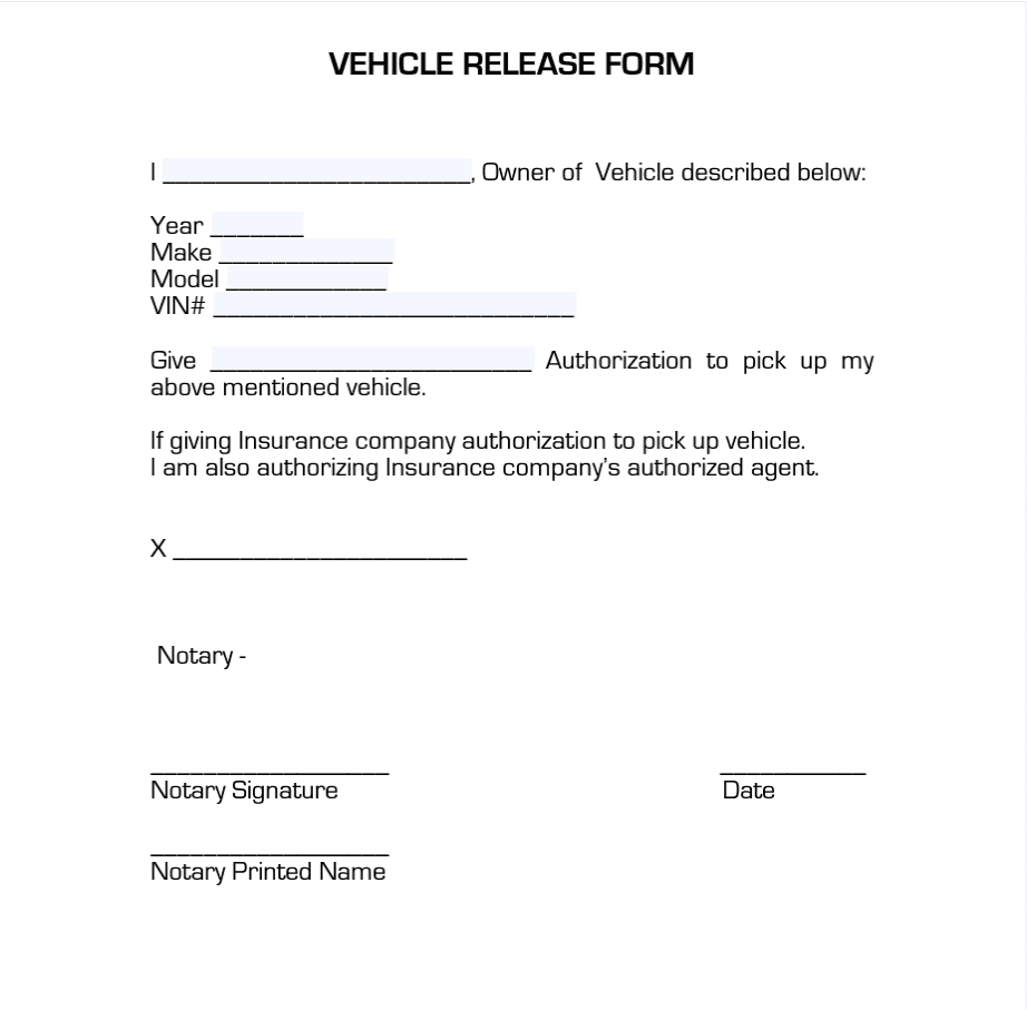 Notarizing Vehicle Release Forms: A Guide for Notaries | The Notary ... Notarizing Vehicle Release Forms: A Guide for Notaries | The Notary ...